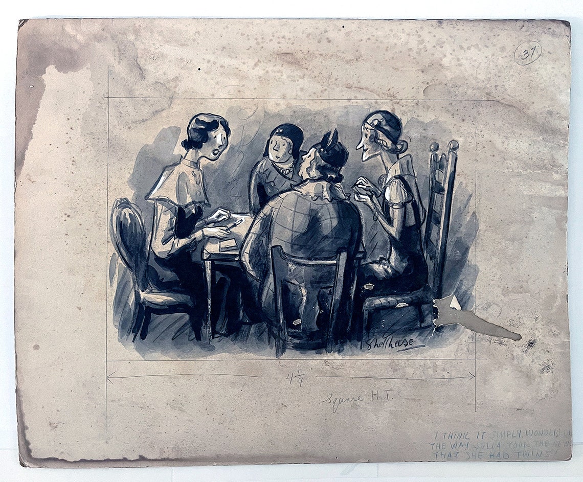 1933 Vintage Original Cartoon-vignette From New Yorker's Artist George ...