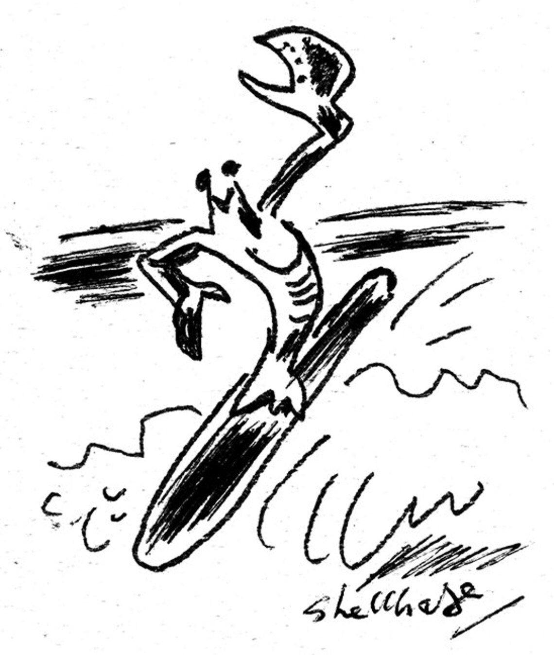 Vintage Coastal Sketches From New Yorkers Cartoonist george Shellhase ...