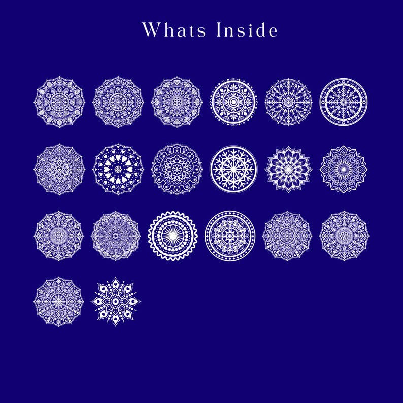 Scandinavian Folk Art SVG 20 Mandala Designs ( SVG PDF Digital Download ...