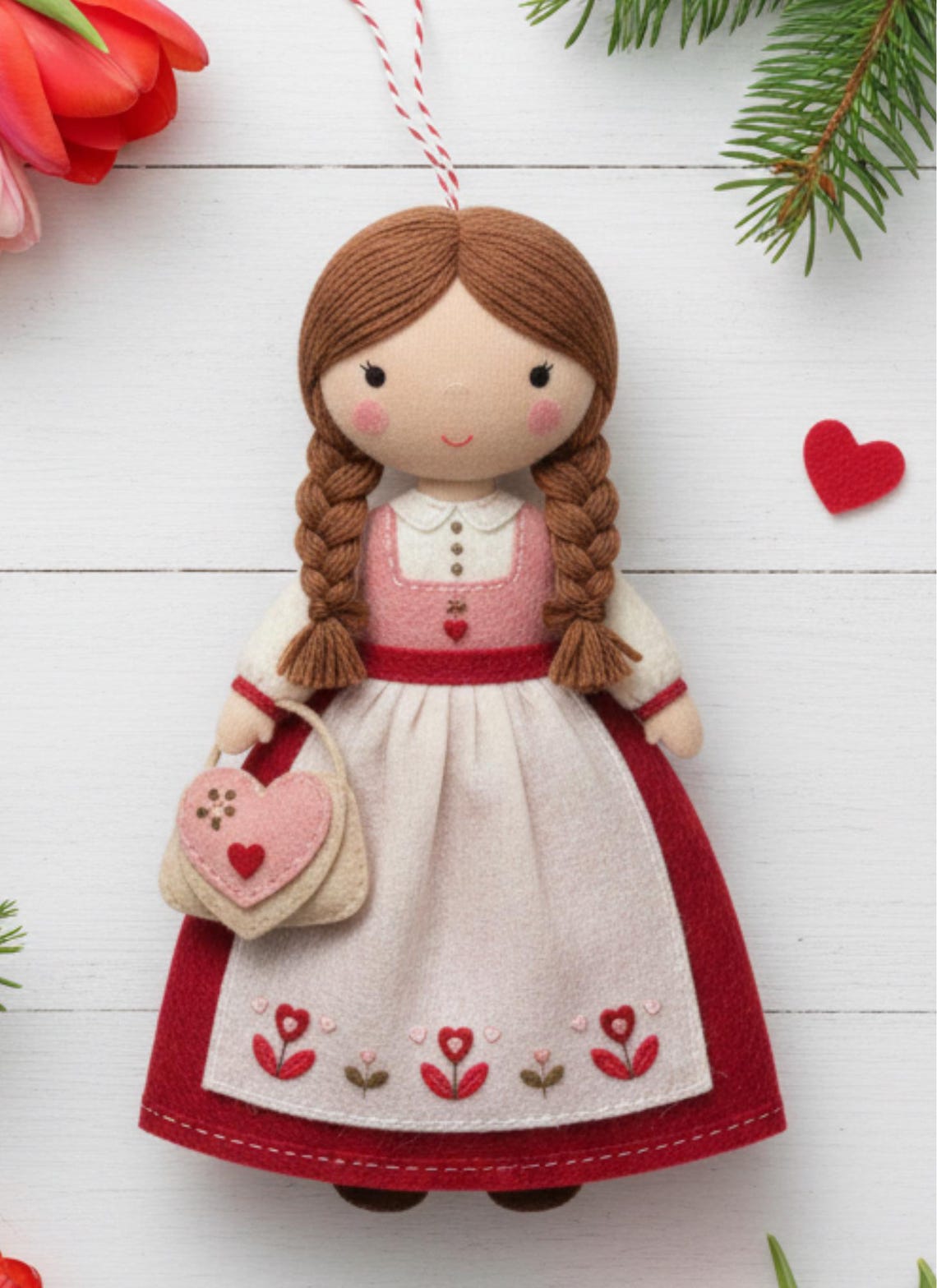 Scandinavian Folk Ornaments, Felt Sewing Pattern, Modern Folk Hand ...