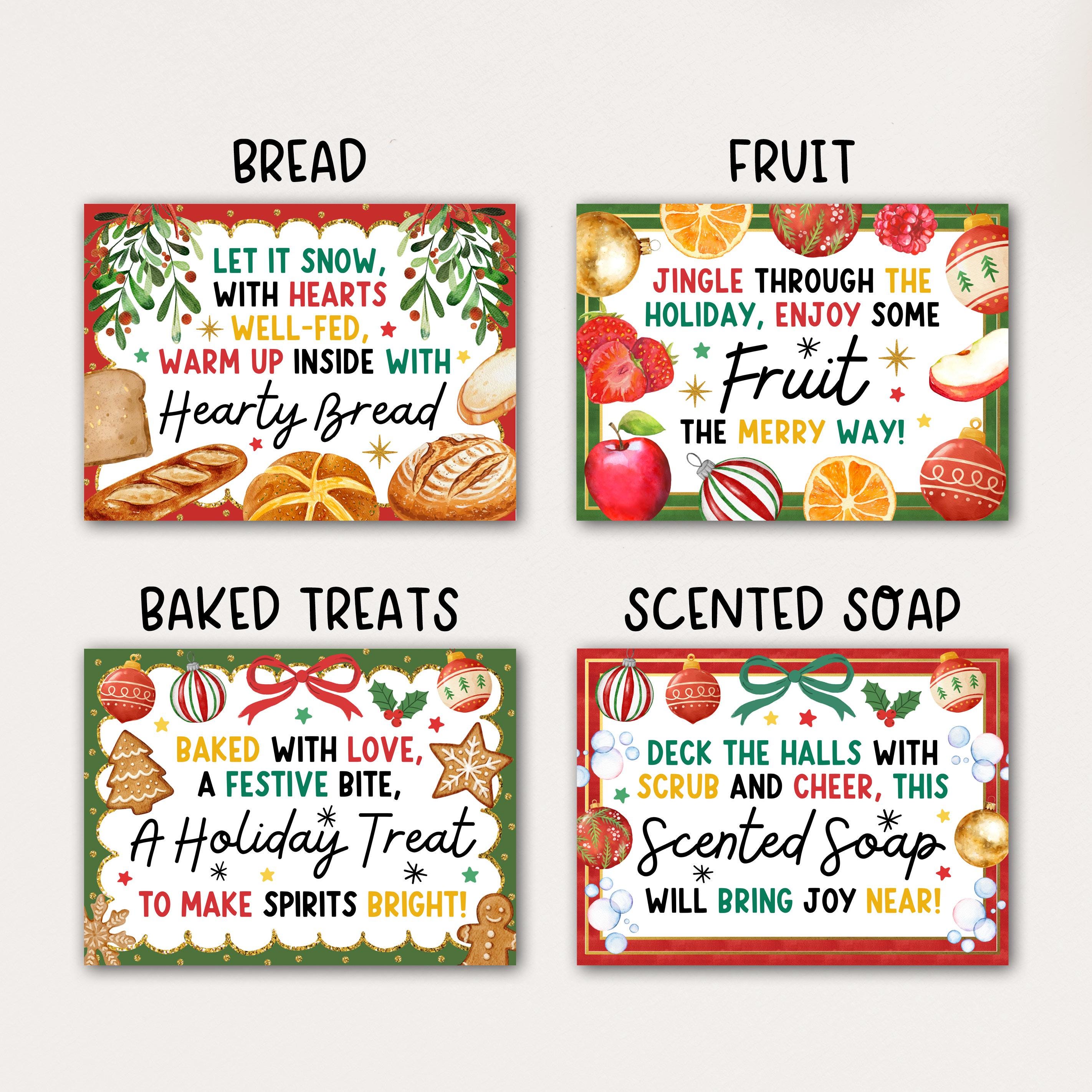 12 Days of Christmas Gift Tags, Secret Santa Gift for Teacher Coworker ...