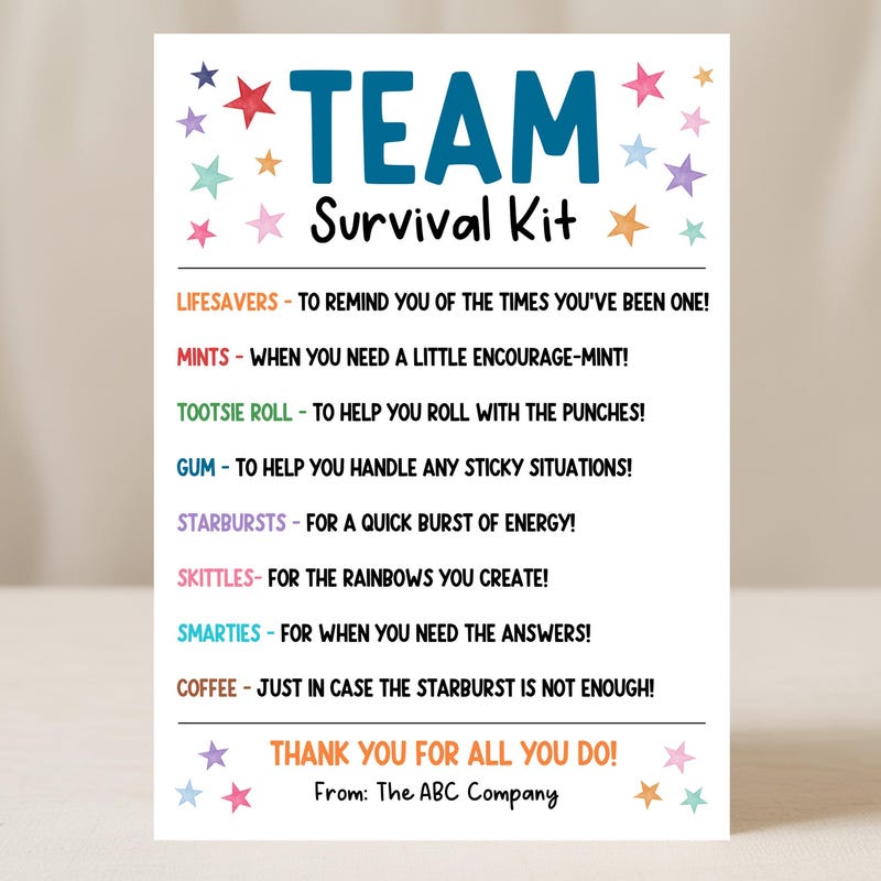 Office Survival Kit Bag - Etsy UK