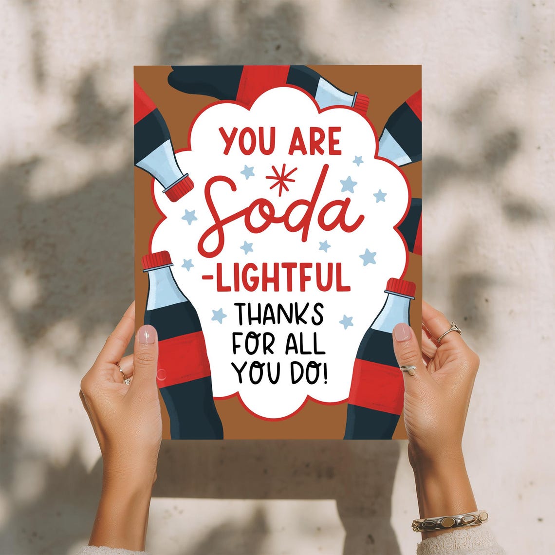Soda Pop Teacher and Staff Appreciation Week Day Sign, Soda-lightful ...