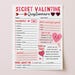 Secret Valentine Survey Questionnaire Printable, Secret Pal Cupid ...