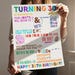 30th Birthday Candy Poster Printable, Turning 30 Candy Gram Card DIY ...