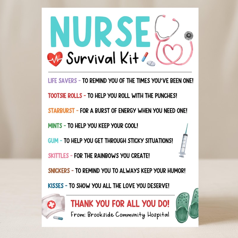 Shirt Survival Kit Tag - Etsy