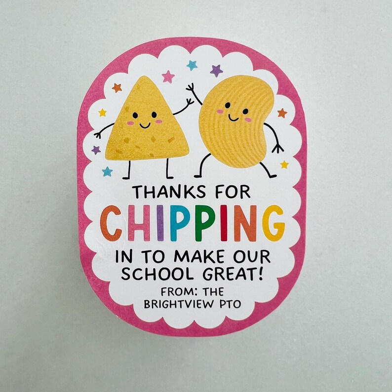 Teacher Appreciation Chip Labels, End of School Year Potato Chips ...