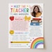 Meet the Teacher Editable Template | Back to School Template | Editable ...