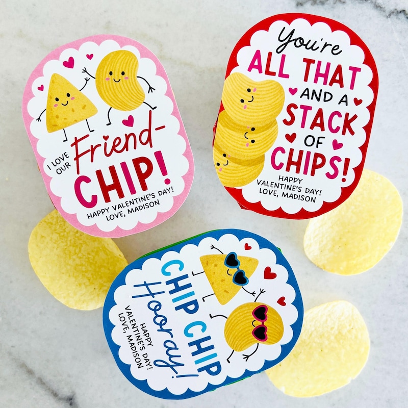 Valentines Chipbags Kids - Etsy