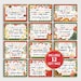 12 Days of Christmas Teacher Gift Tags, Secret Santa Gift for School ...