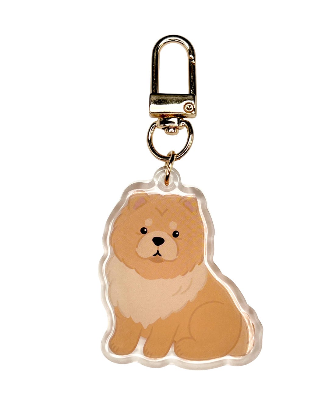 Tan Chow Chow Dog Keychain - Etsy