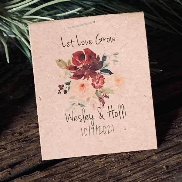 Bridal Shower Wildflower Seed Packet for Her - Etsy
