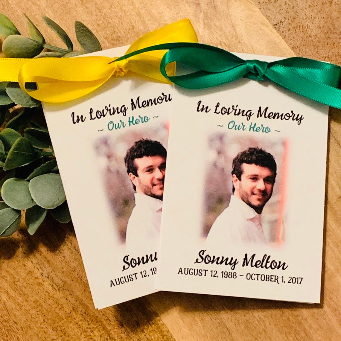Photo Memorial Seed Packets Funeral Favor Personalized | Etsy