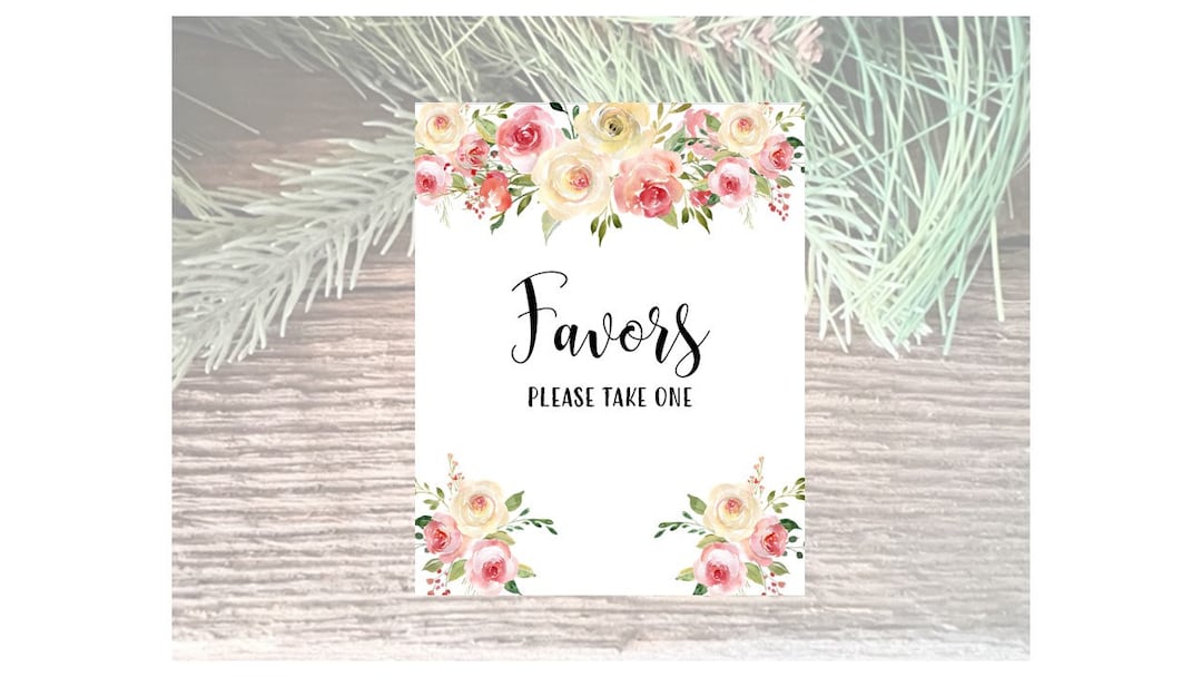 Favors Sign Printable: Baby Sprinkle - Please Take One - Etsy