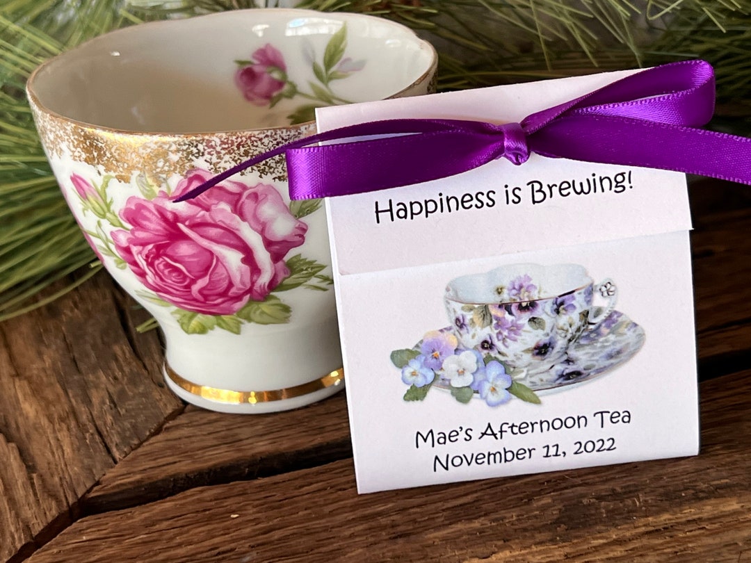Viola Tea Party Favors for Afternoon Tea , High Tea, Tea Lovers Bridal ...