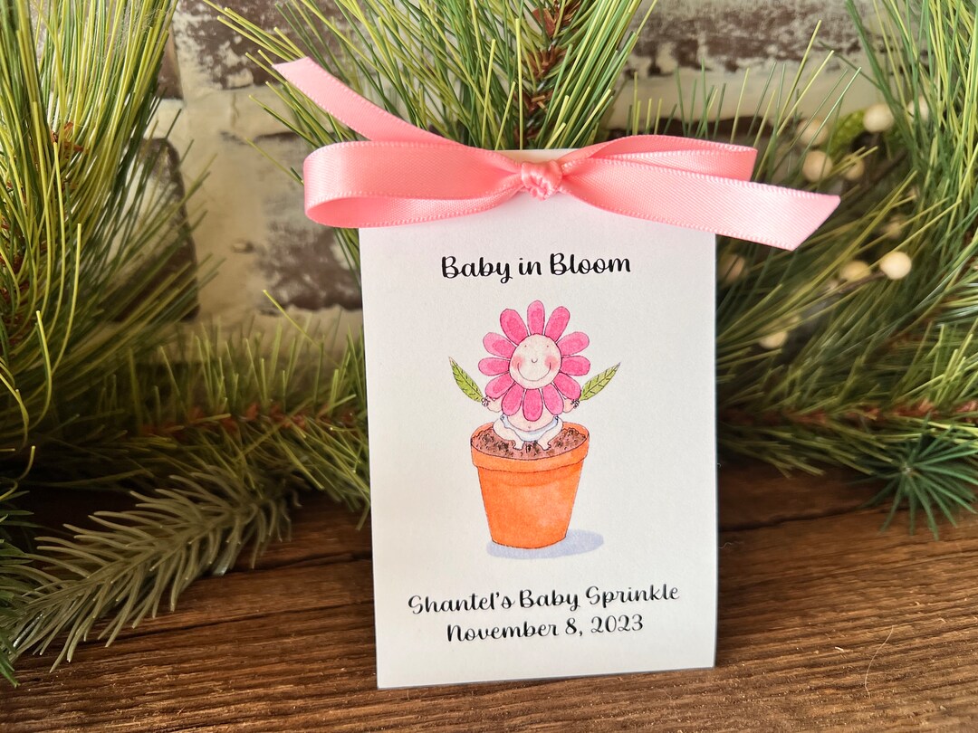 Baby in Bloom Flower Seed Packets | Baby Shower Favors - Etsy