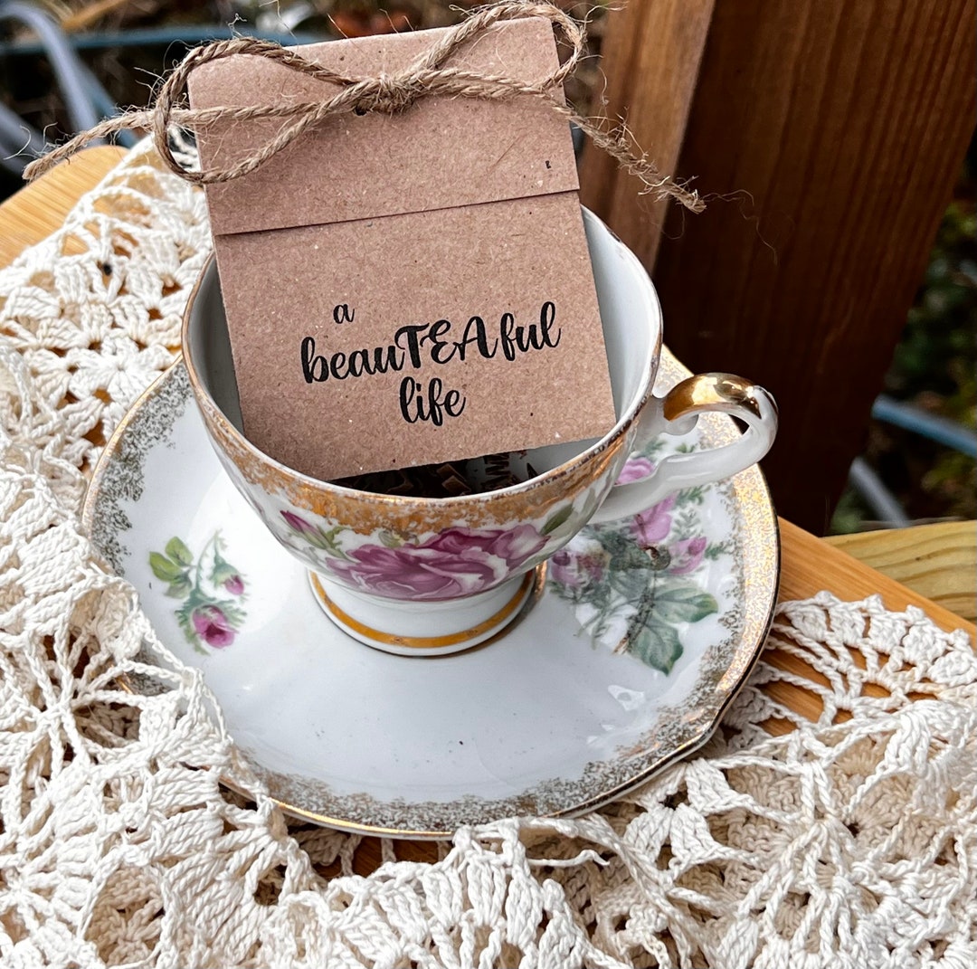 Elegant and Thoughtful Tea Favors , for Memorial Service , Funeral Gift ...