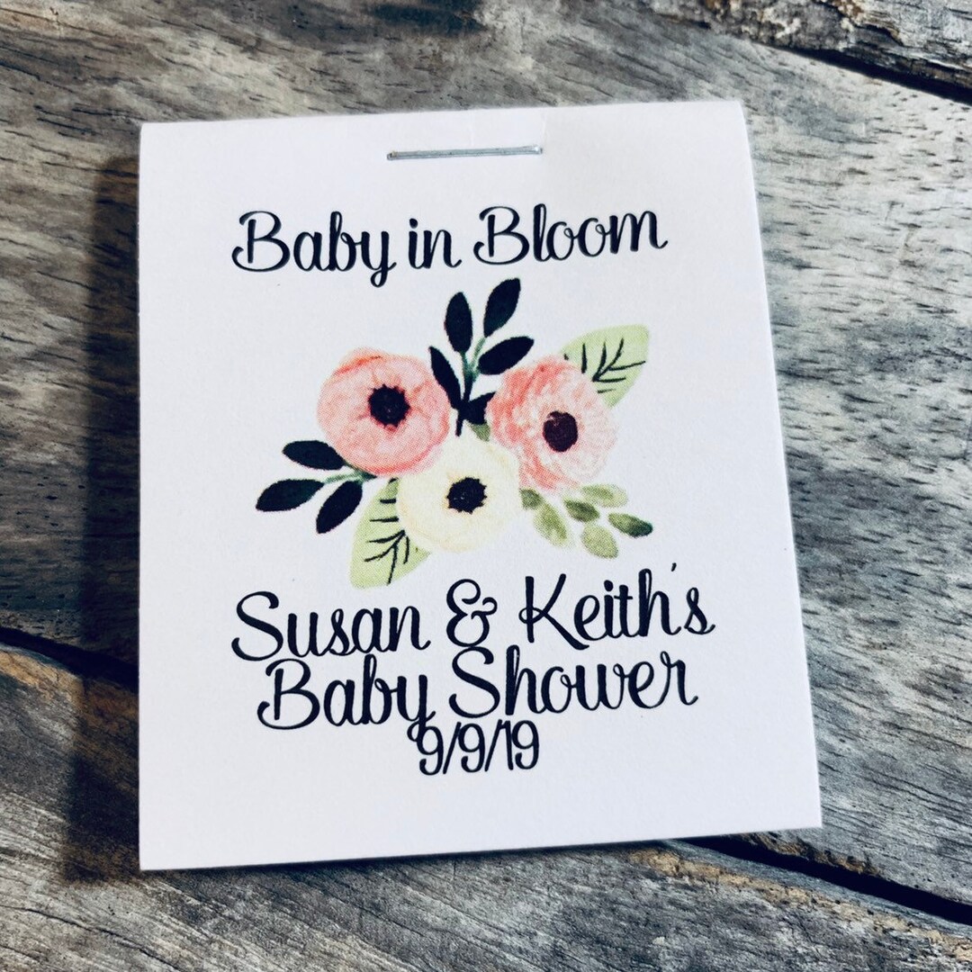 Cutest Little Favors Ever. Mini BABY SHOWER Flower Seed Favors for Baby ...