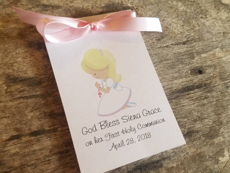 First Holy Communion Flower Seed Packets Favors for Baptism - Etsy