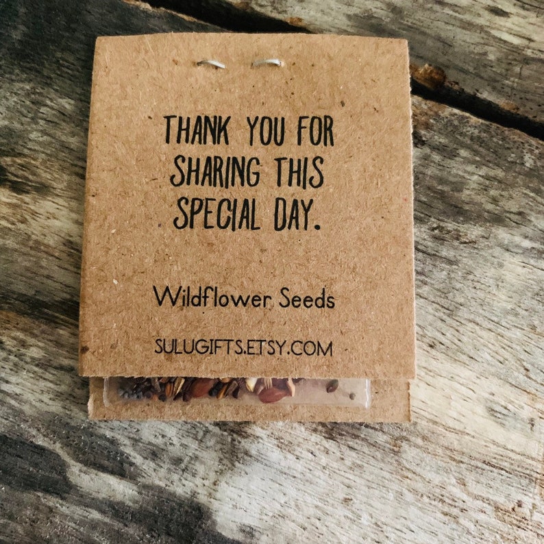 Personalized MINI Wedding Flower Seed Packet Favors Wildflower - Etsy