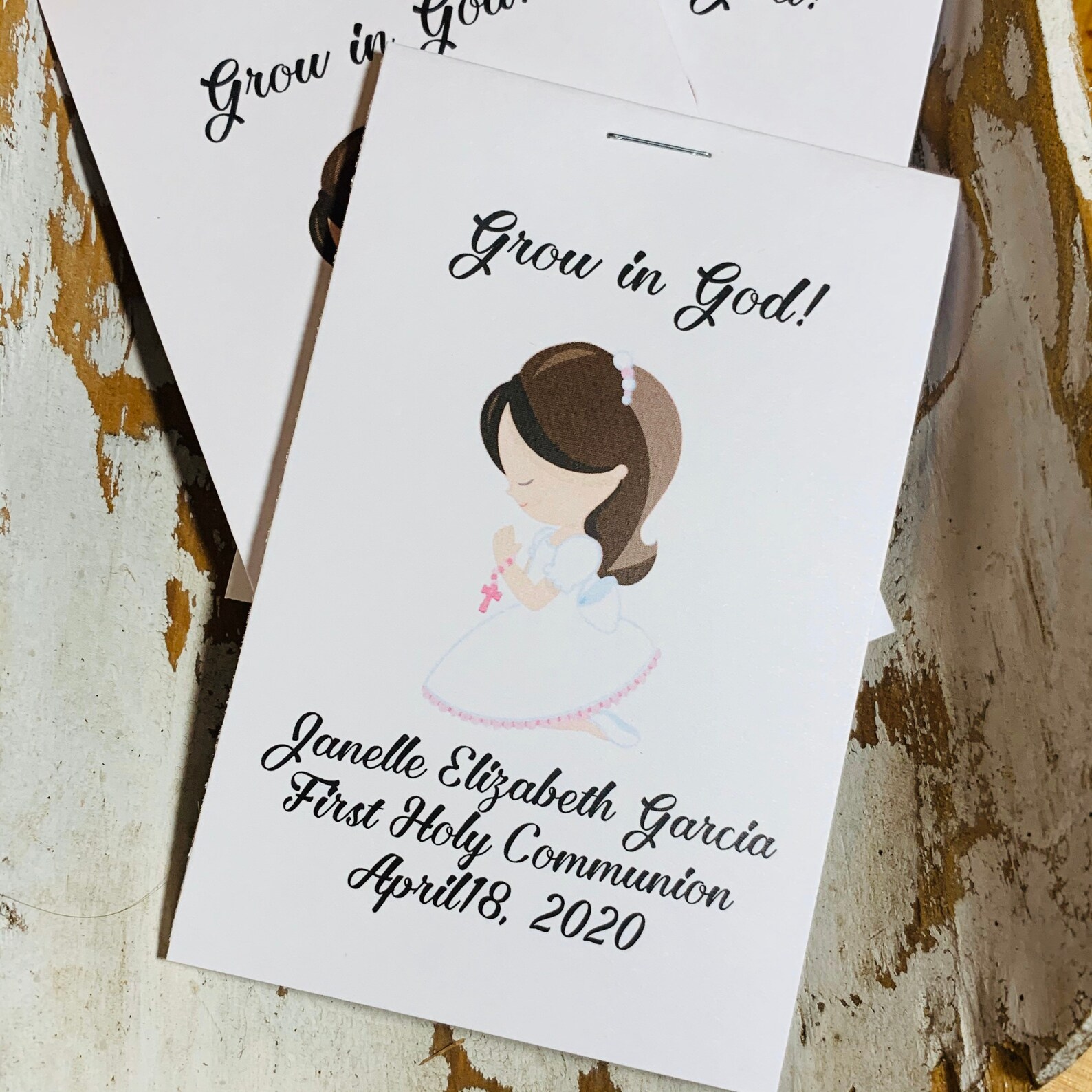 First Holy Communion Flower Seed Packets Favors for Baptism - Etsy