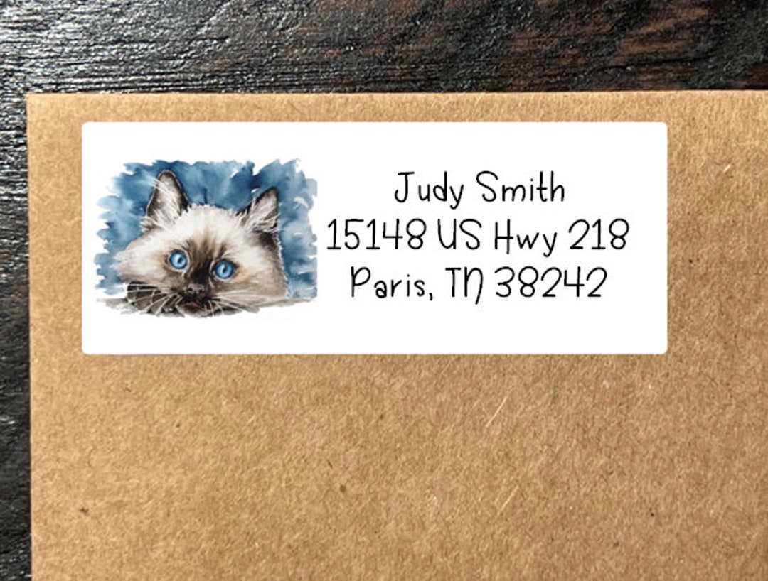 Ragdoll Cat Address Labels Ragdoll Kitten Address Labels Personalized ...