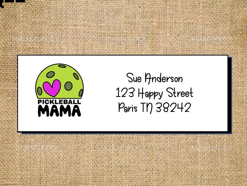 Pickleball Address Labels , Custom Stickers - Etsy