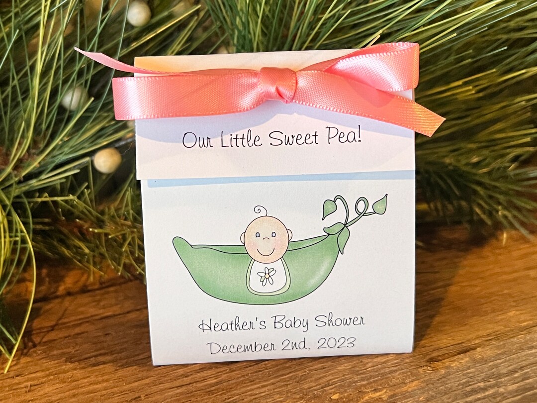 Baby Shower Tea Favors | Pea in a Pod | Sweet Pea Favors for Guests - Etsy