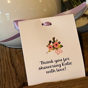 Teapot Baby Shower Tea Bag Favors , Rose Medley Teacup Design , A Baby ...