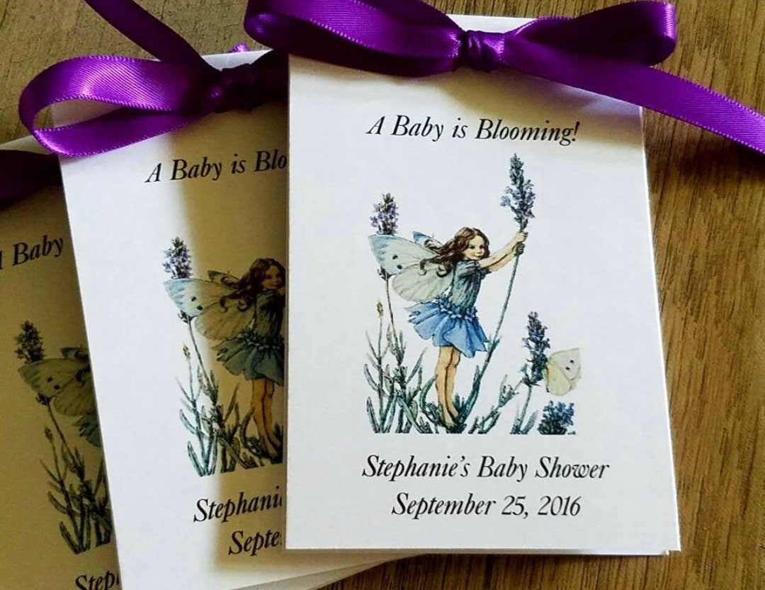 Fairy Flower Seeds Packets Party Favors Hints of Blue & Lavender for a ...