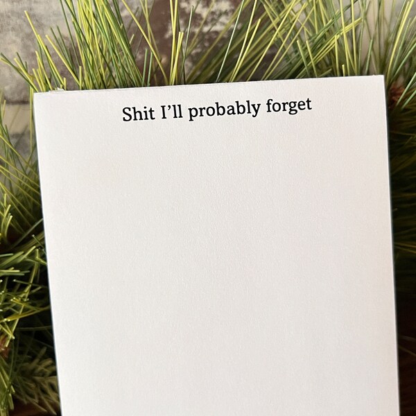 Funny Note List Pad - Etsy