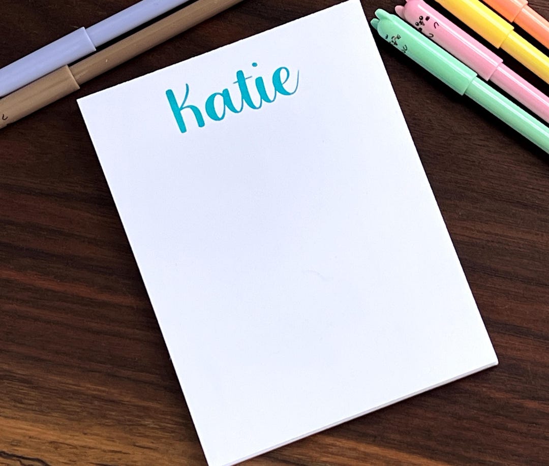Personalized Name Note Pad | Unique Birthday Gift Idea | Teacher or ...