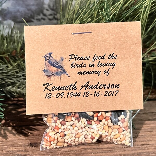 Bird Seed Memorial Packets - Etsy