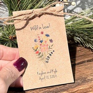 Bridal Shower Favors, Wildflower Seed Packets, Flower Seeds for Wedding ...