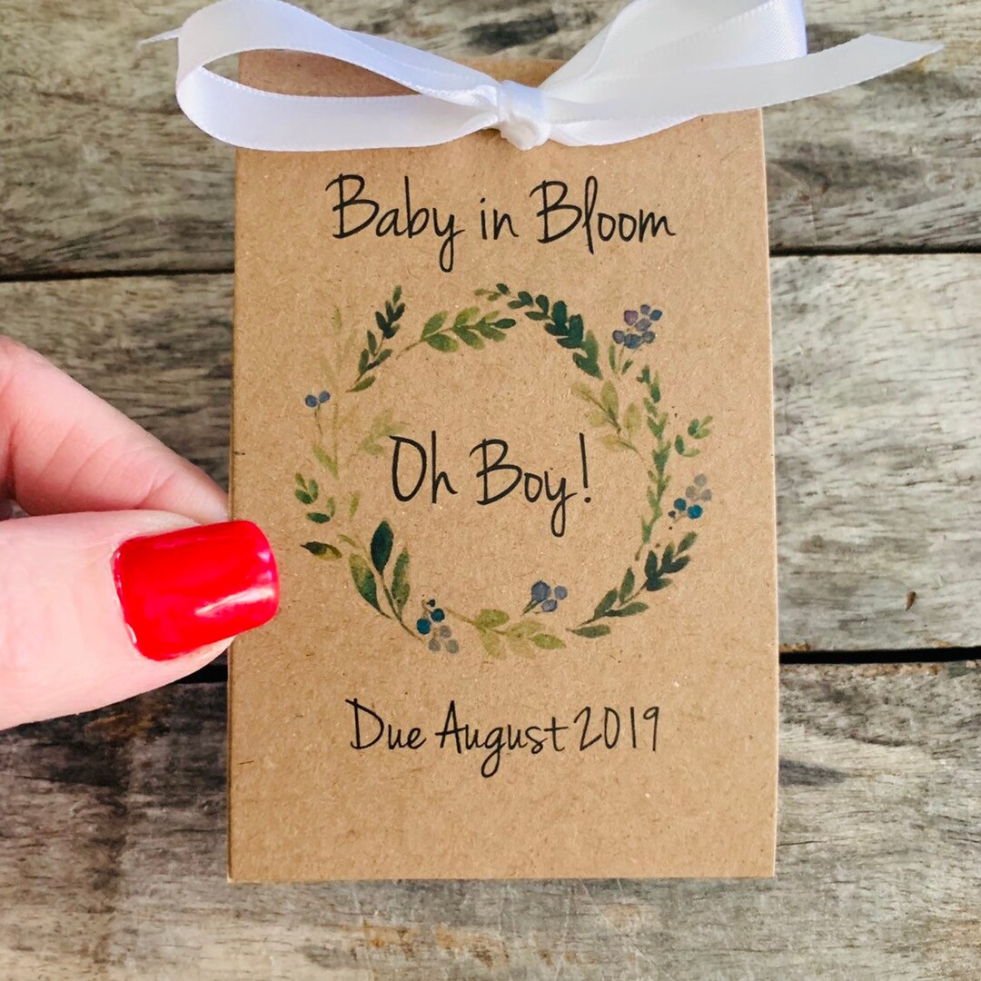 Baby in Bloom: Darling Seed Packet Favors for a Blossoming Baby Shower ...