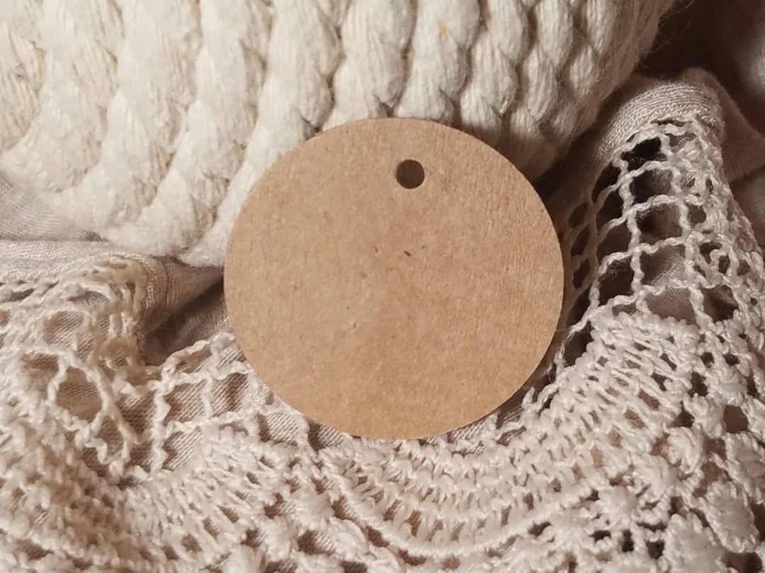 1" , ONE Inch , Blank Circle Tags , Round Tags , Favor Tag , Boutique ...