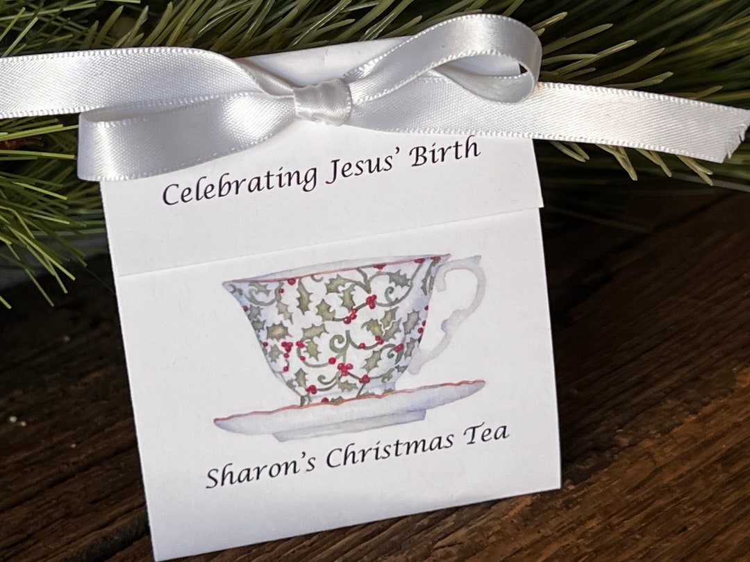 Set of 12 Christmas Tea Favors, Festive Holiday Tea Packets - Etsy