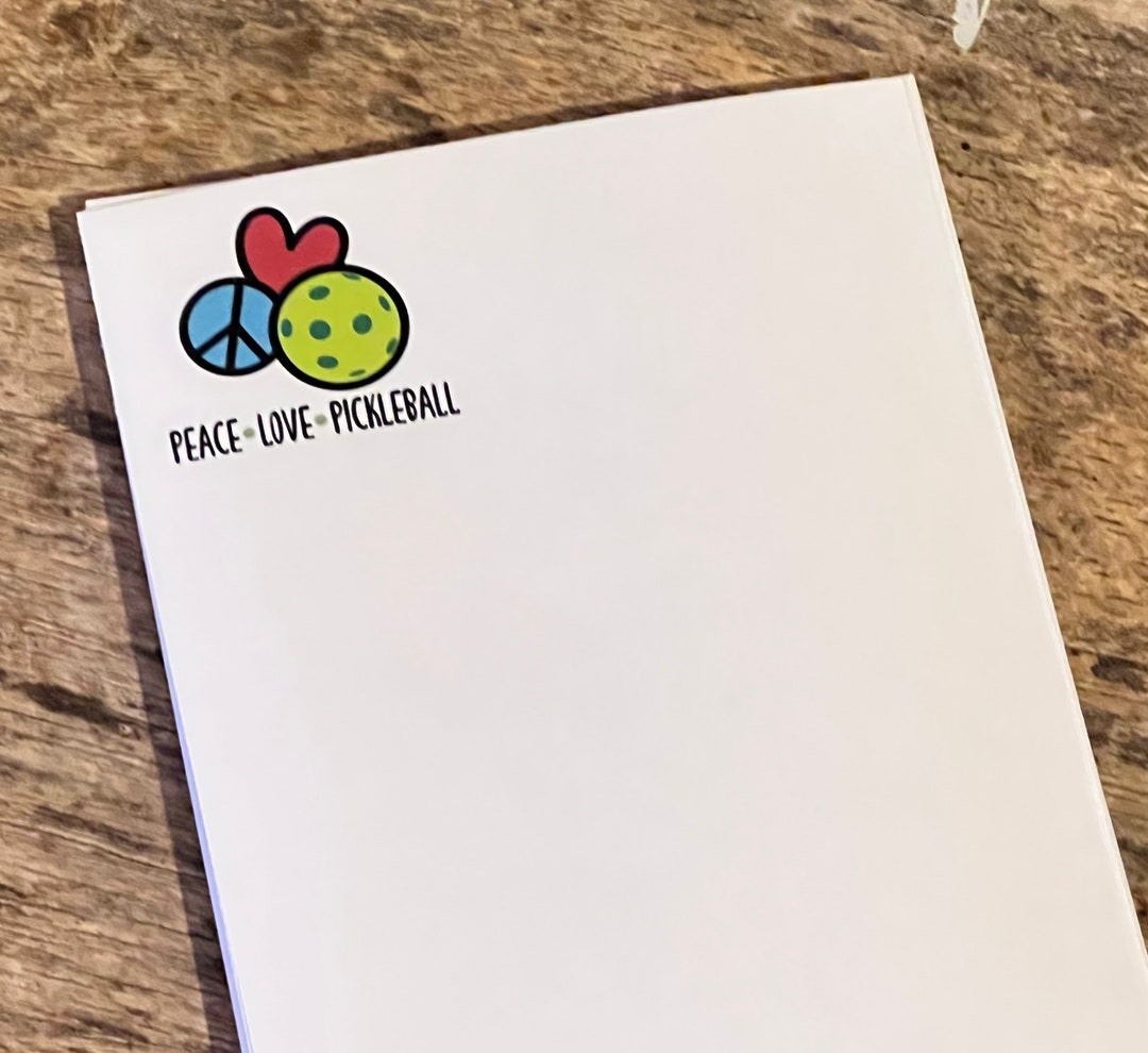 Pickleball Notepad | Pickle Ball Note Pad , Personalized | Gift for Her ...