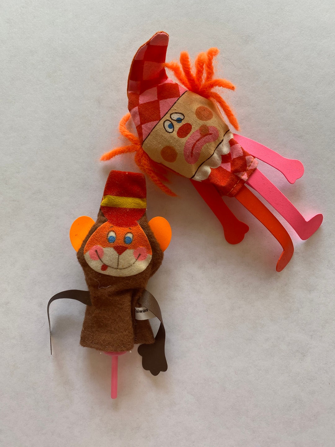 Vintage 1972 Peachy and Her Puppets, Two Puppets - Etsy