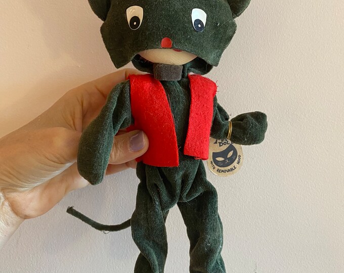 Calvert Original Masked Doll, Made in Japan With Tag, Cat in Vest and ...