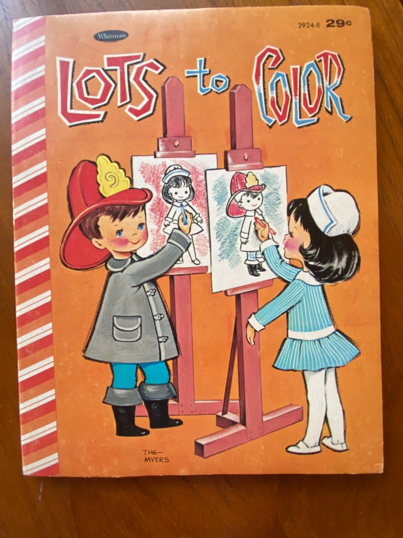 Vintage Whitman's Coloring Books From 1958 and 1963 Not - Etsy