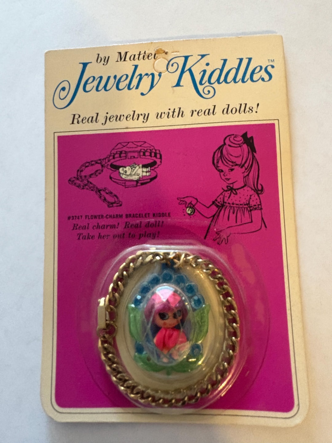 Vintage 1967 Liddle Kiddles Jewelry Flower Shaped Bracelet, Little Doll ...