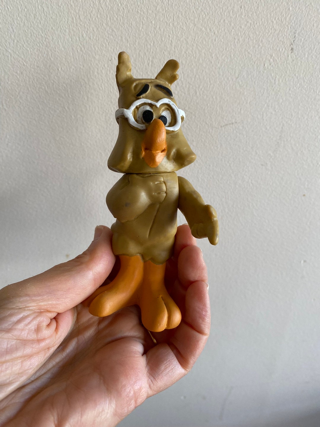 Vintage 1969 Walt Kelly Articulated Howland Owl Soft Vinyl Rubber Toy ...