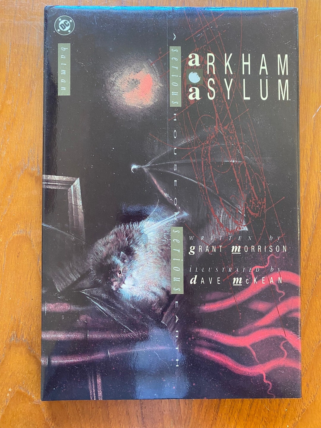 Arkham Asylum DC Comics Graphic Novel HARDCOVER Grant Morrison, Signed ...