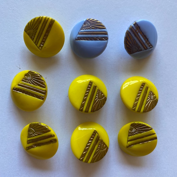 Art Deco Button - Etsy
