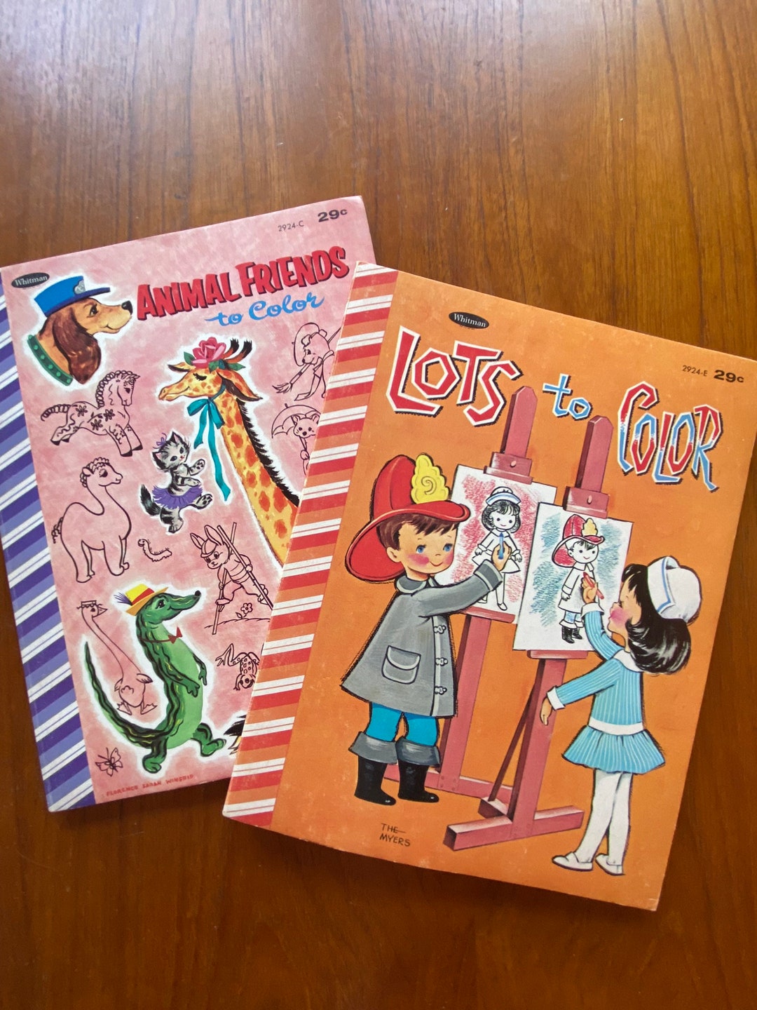 Vintage Whitman's Coloring Books From 1958 and 1963, Not Used Vintage ...