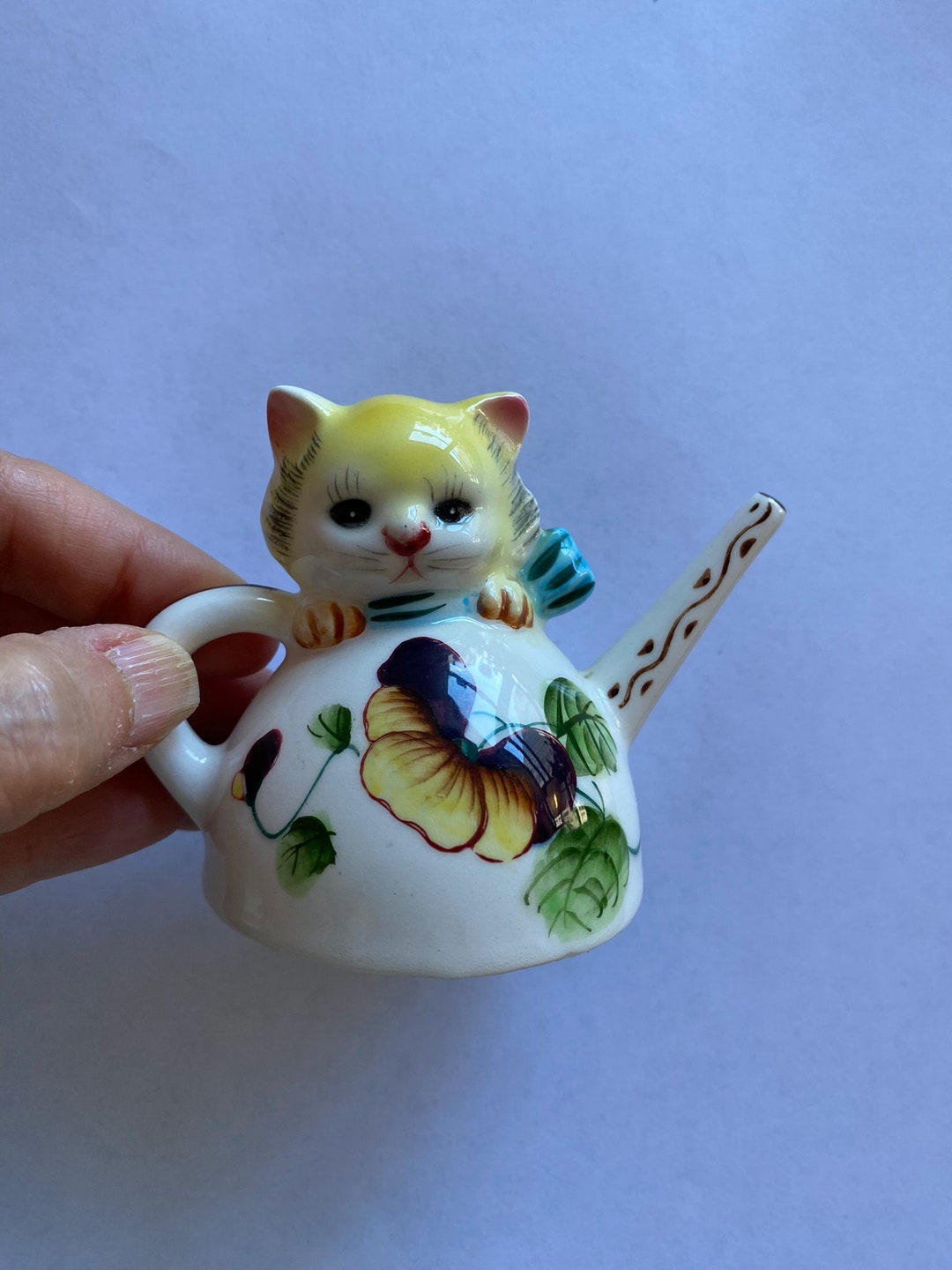 Vintage Miyao Kitty Cat Tea Kettle Salt & Pepper Shaker - Only One - Etsy