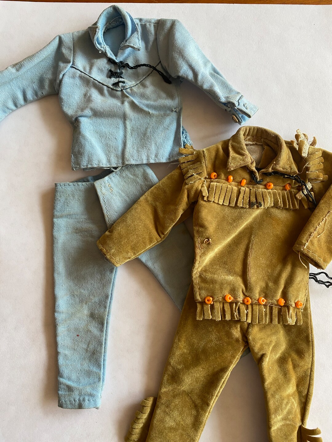 Vintage 1970's Lone Ranger & Tonto Doll Clothing, Marx Action Figures ...