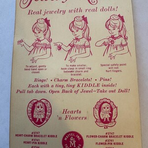 Vintage 1967 Liddle Kiddles Jewelry Flower Shaped Bracelet, Little Doll ...