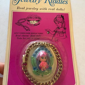 Vintage 1967 Liddle Kiddles Jewelry Flower Shaped Bracelet, Little Doll ...